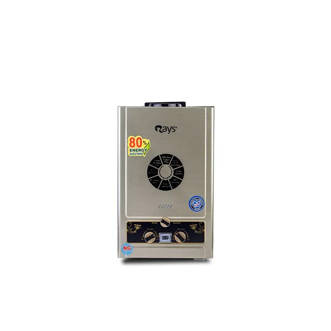 Rays Instant Gas Geyser 6 Liters 6L-SS | Rays Best Geyser